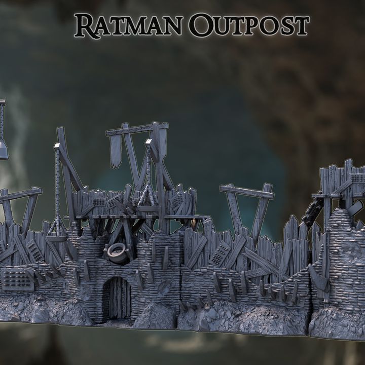 3D Printable Ratman Outpost- Tabletop Terrain - 28 MM by MiniatureLand